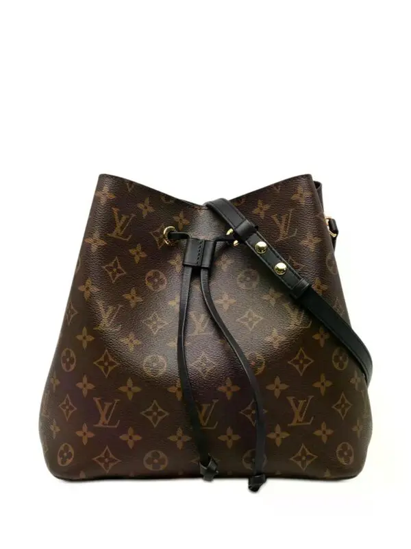 LOUIS VUITTON 2019 Monogram Neonoe Mm Bucket Bag - Brown