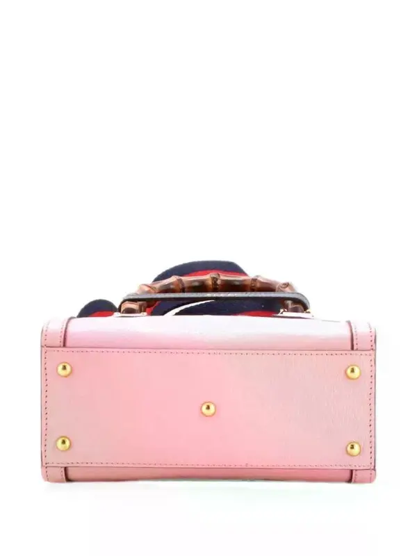 Gucci Diana Nm Bamboo Handle Leather Mini Crossbody Bag - Pink