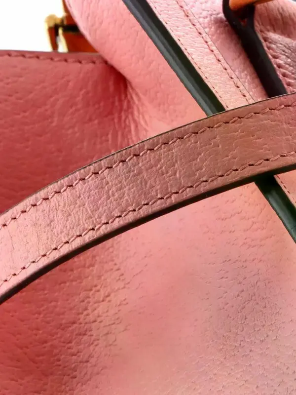 Gucci Diana Nm Bamboo Handle Leather Mini Crossbody Bag - Pink