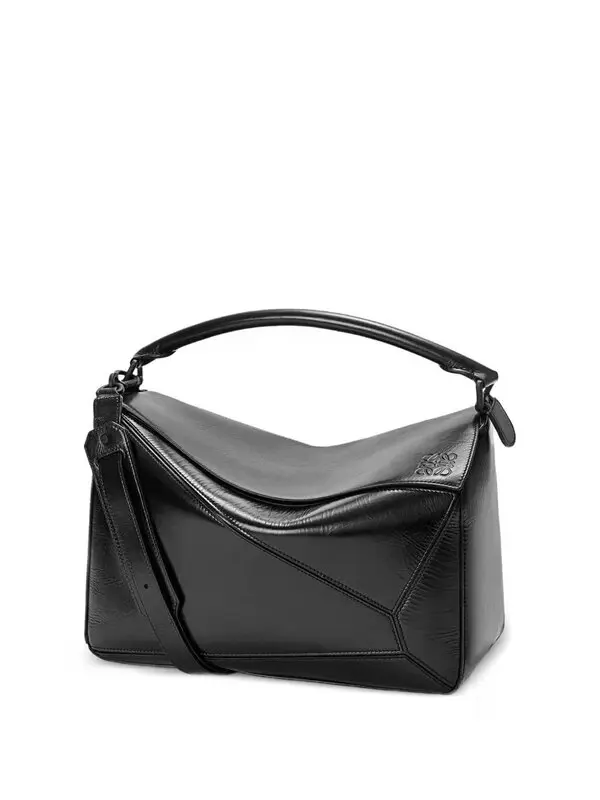Loewe Large Puzzle Paneled Tote Bag - Black