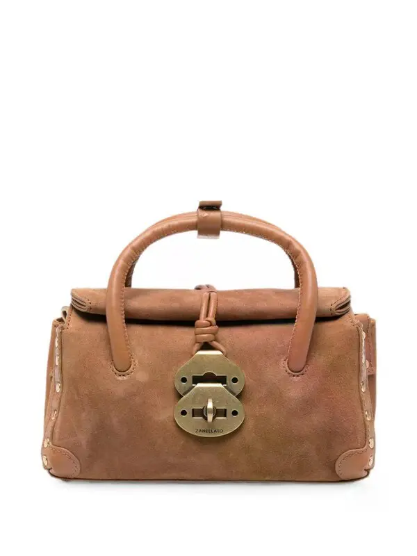 ZANELLATO Baby Dotta Suede Tote Bag