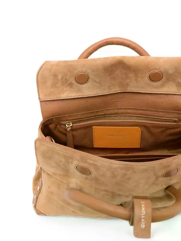 ZANELLATO Small Dotta Leather Tote Bag - Brown