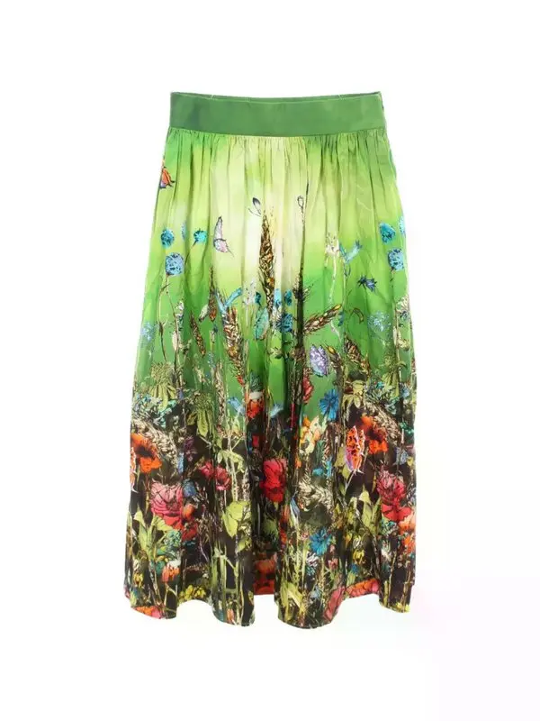 Dior Floral-pattern Skirt