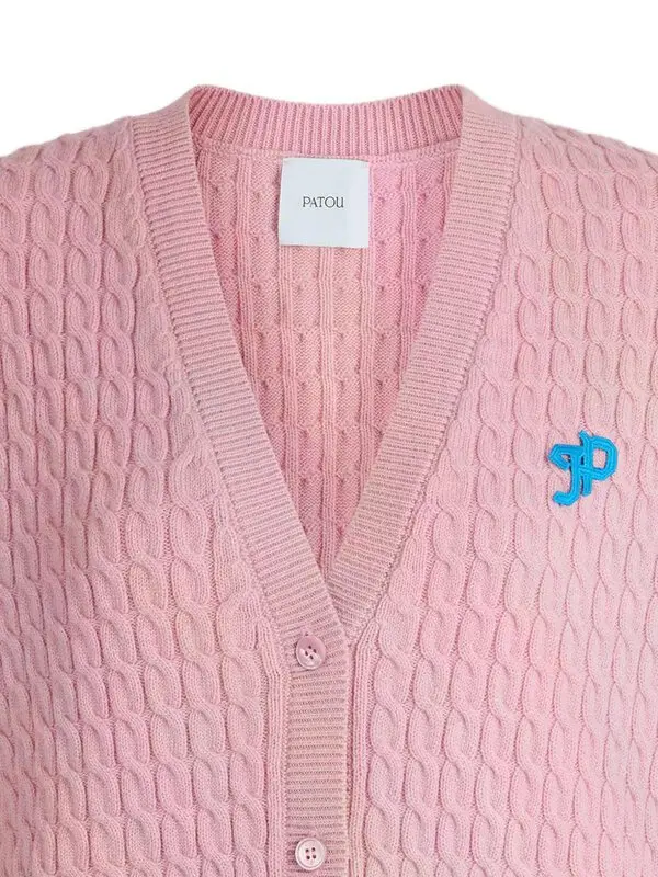 PATOU Cable Knit Cardigan