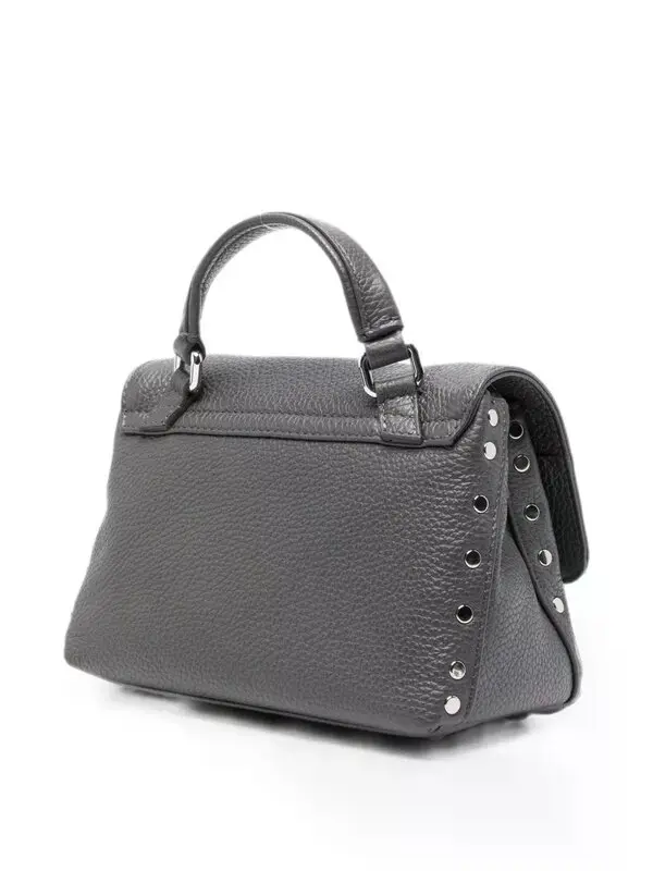 ZANELLATO Baby Postina Studded Leather Shoulder Bag