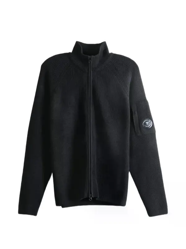 C.P. COMPANY Zip-up Cardigan With Lens Detail