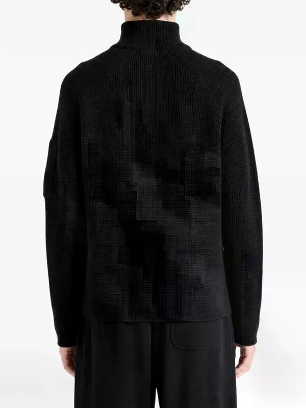 C.P. COMPANY Zip-up Cardigan With Lens Detail