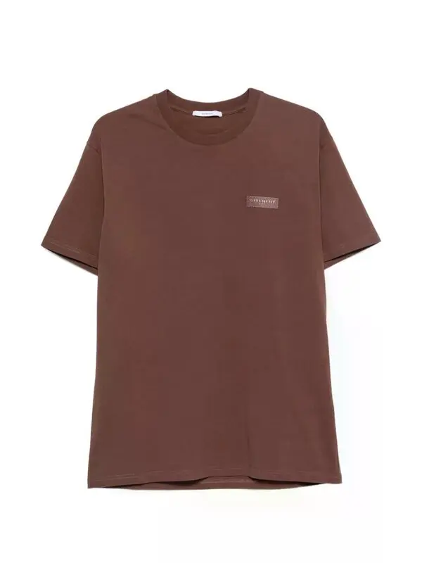 Givenchy Logo-patch T-shirt - Brown