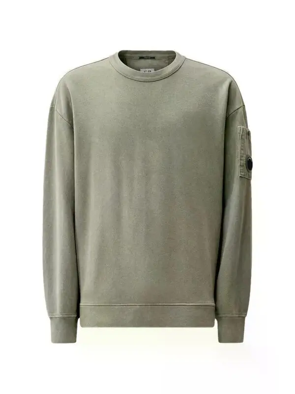 C.P. COMPANY Lens Detail Crewneck Sweatshirt - Grey
