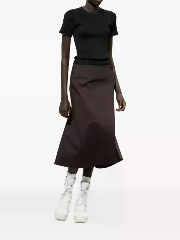 RIER Wrap Design Midi Skirt