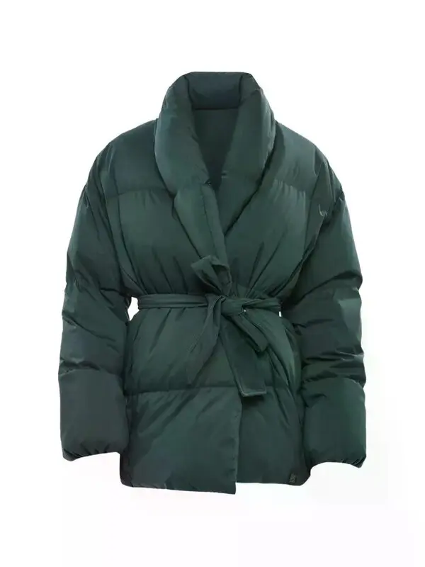 Bacon New Dada Belted Puffer Jacket - Green