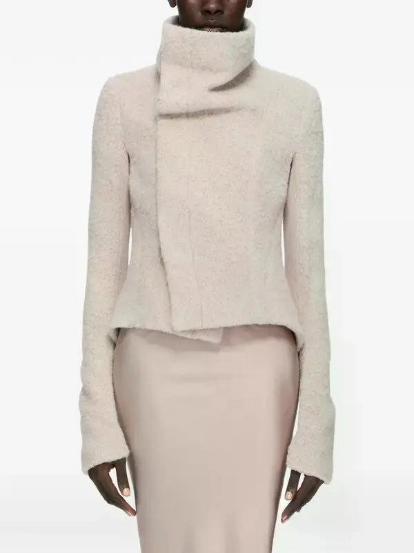 Rick Owens Naska Asymmetric Jacket - Neutrals
