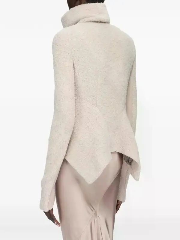 Rick Owens Naska Asymmetric Jacket - Neutrals