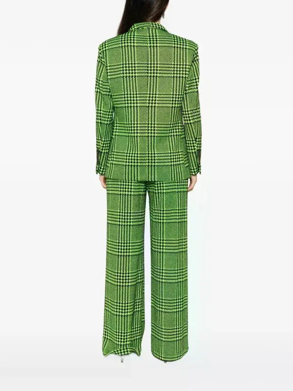 Liviana Conti Double-breasted Check-pattern Blazer