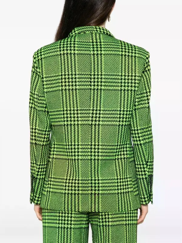 Liviana Conti Double-breasted Checked Blazer