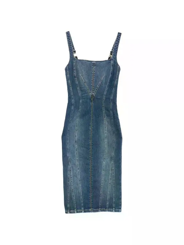 Elisabetta Franchi Panelled Square-neck Dress