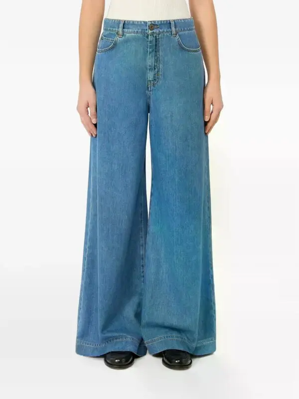 Max Mara Cotton Wide-leg Jeans