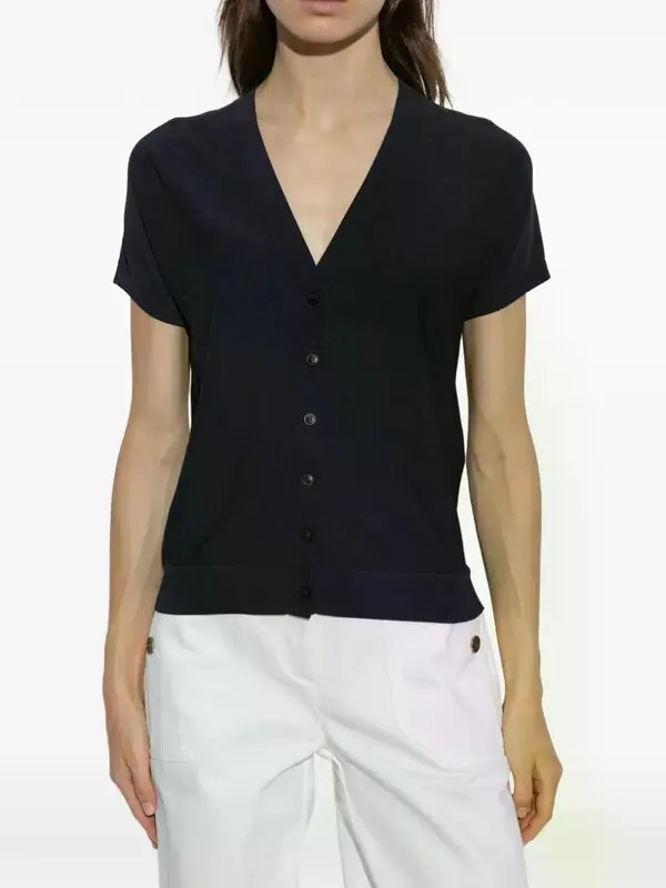 Max Mara V-neck Button-up Top