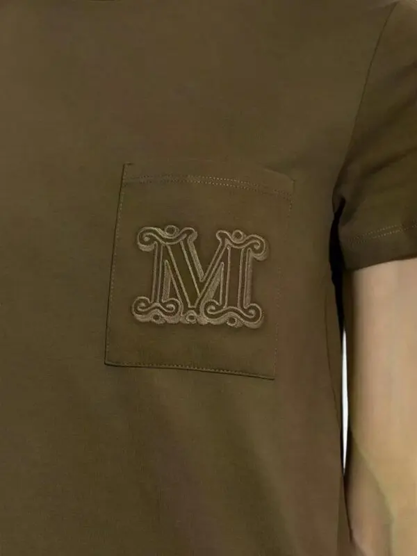 Max Mara Papaia Logo-embroidered T-shirt