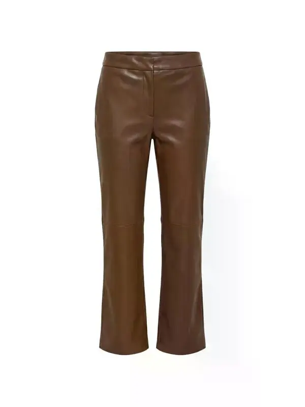 Max Mara Leather-effect Trousers