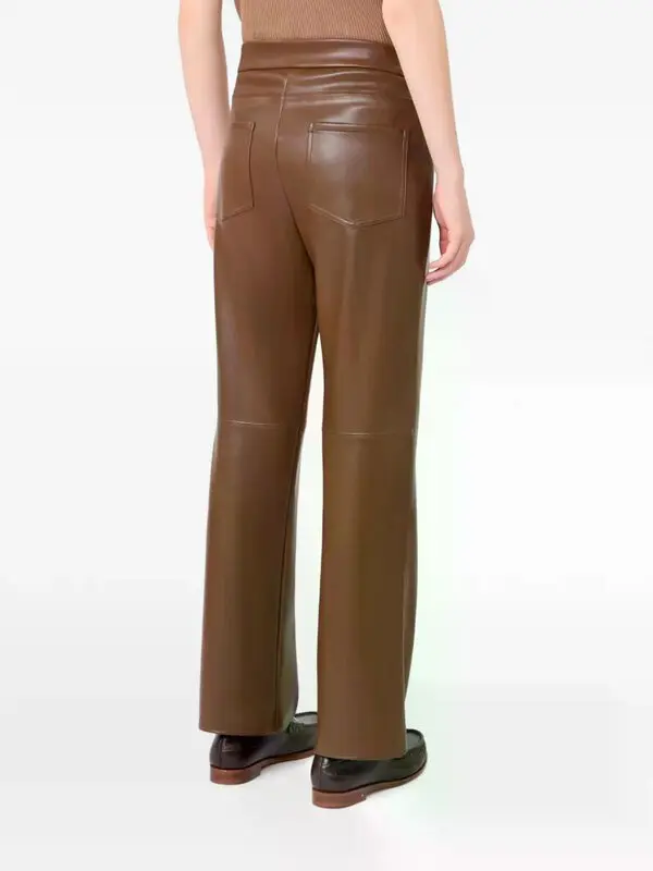 Max Mara Leather-effect Trousers
