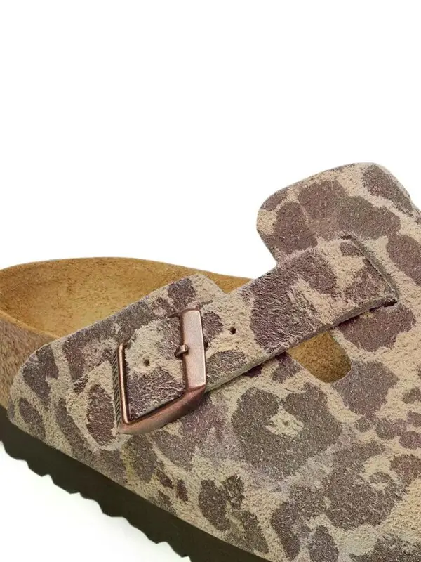 BIRKENSTOCK Boston Leopard-print Mules