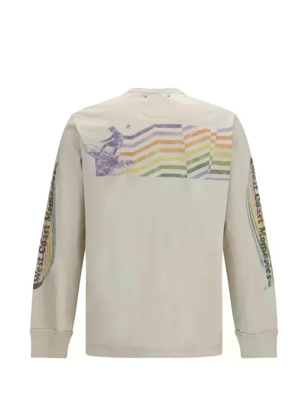 GOLDEN GOOSE Graphic-print Long-sleeve T-shirt