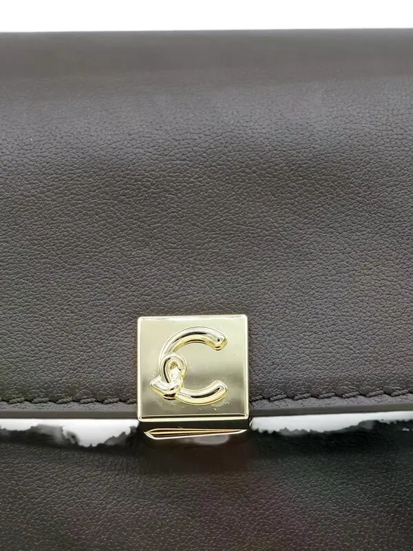 COCCINELLE Suede-panelled Leather Shoulder Bag