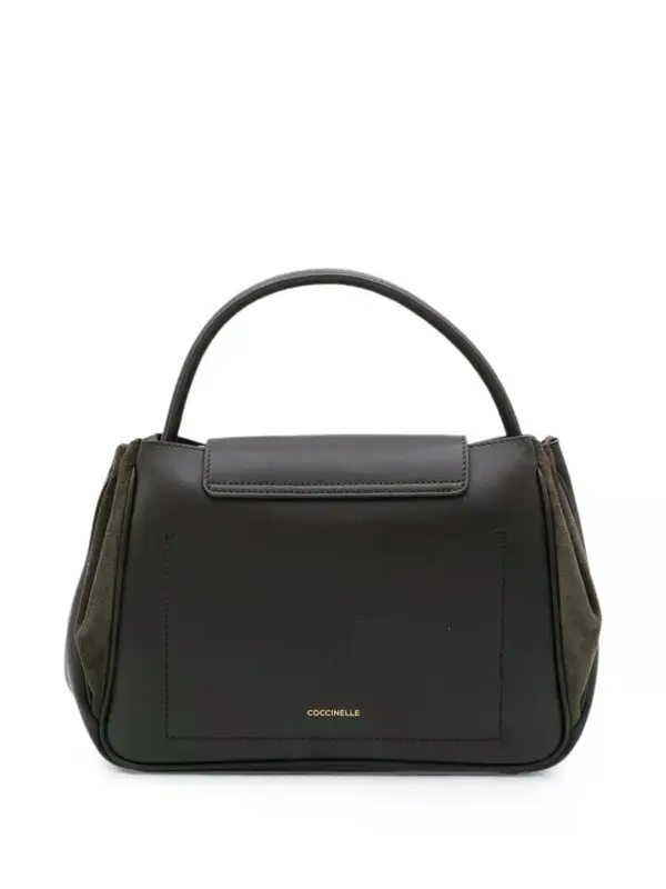 COCCINELLE Suede-panelled Leather Shoulder Bag - Brown
