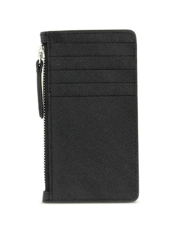 MAISON MARGIELA Four Stitches Leather Card Holder - Black