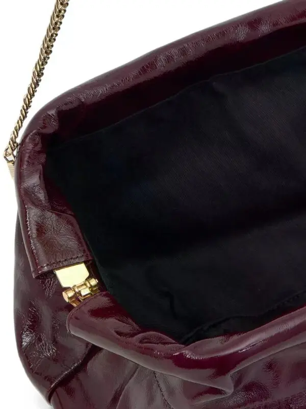 CastaÑer Small Victoire Patent-leather Clutch Bag
