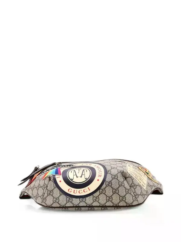 Gucci Gg Coated Canvas Applique Belt Bag