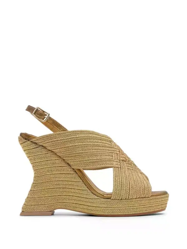 CastaÑer Juliet Braided Wedge Sandals
