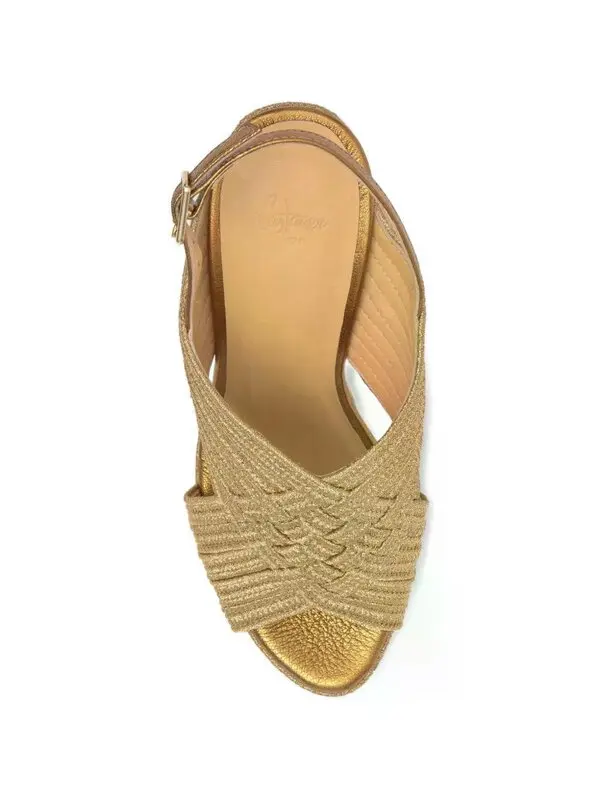 CastaÑer Juliet Braided Wedge Sandals