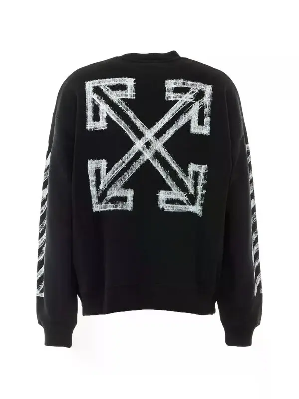 Off-White Arrow Cotton Sweater - Black