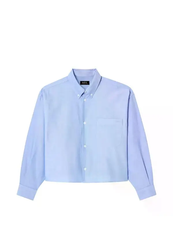 A.p.c. Button-down Cropped Shirt