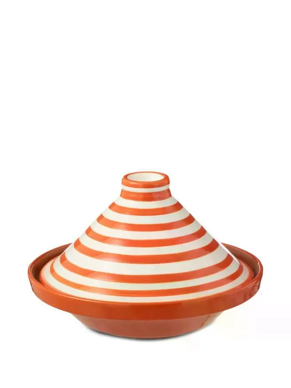 J-LINE Granada Striped Tagine - Orange