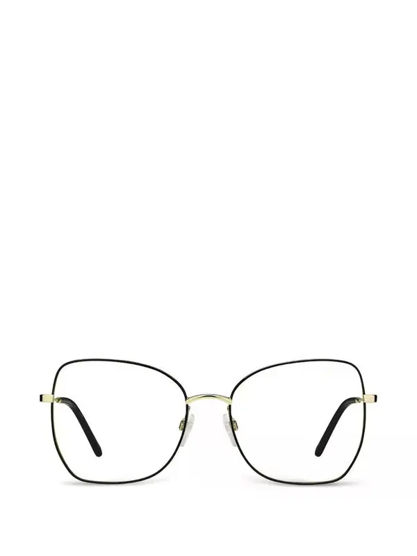 Marc Jacobs Cat Eye Full Rim Eyeglasses - Gold