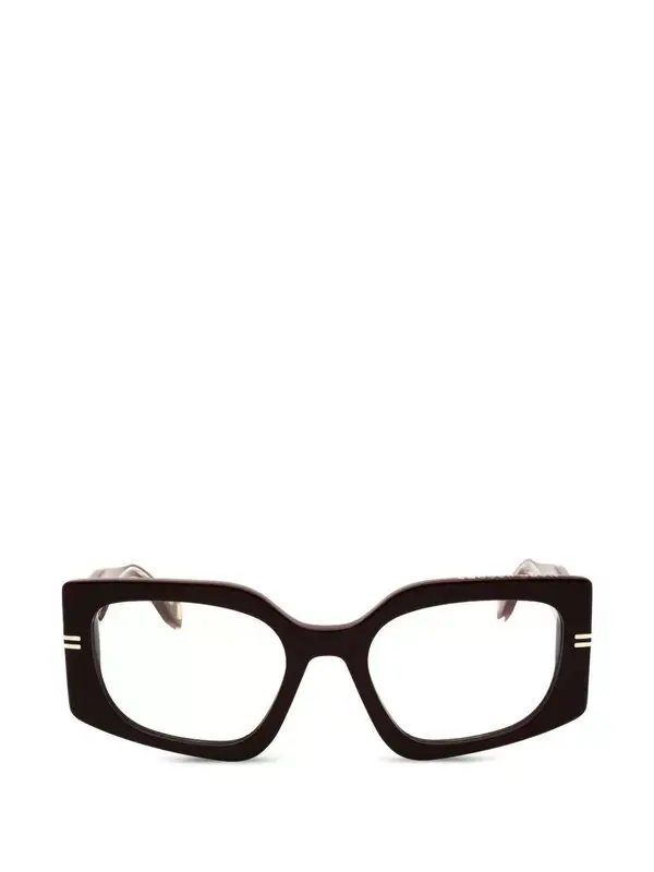 Marc Jacobs Rectangle Frame Eyeglasses - Brown