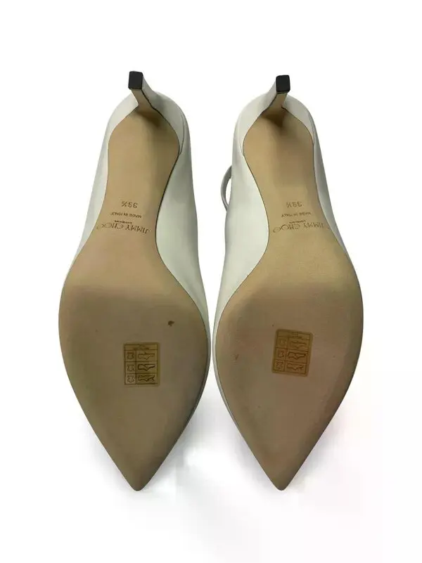 JIMMY CHOO Sonia Pointed-toe Pumps With Buckle Ankle Strap