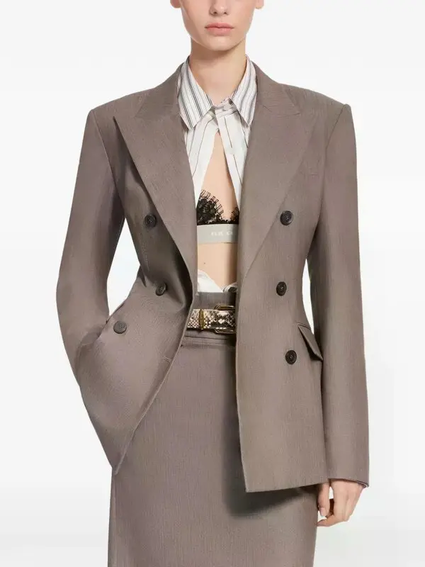 Elie Saab Double-breasted Peak-lapels Blazer