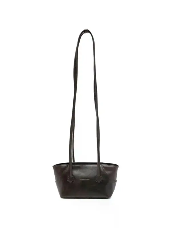 MARGESHERWOOD Smooth Leather Crossbody Bag - Brown