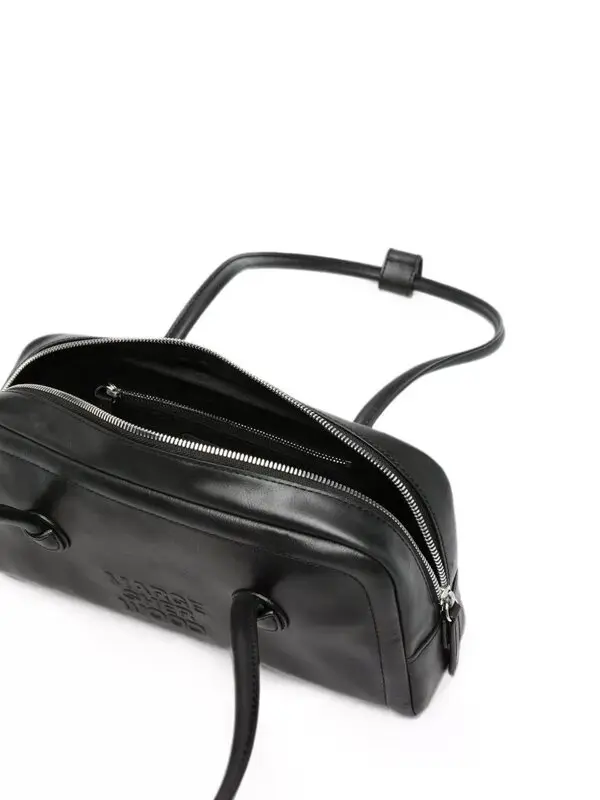 MARGESHERWOOD Soft Boston Logo-debossed Leather Shoulder Bag