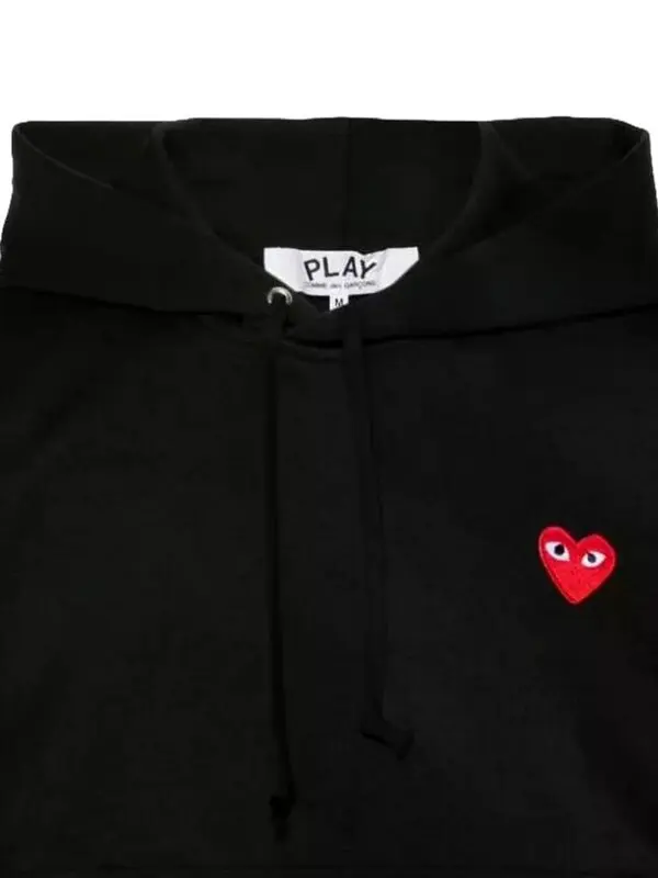 Comme Des Garçons Heart-patch Hoodie