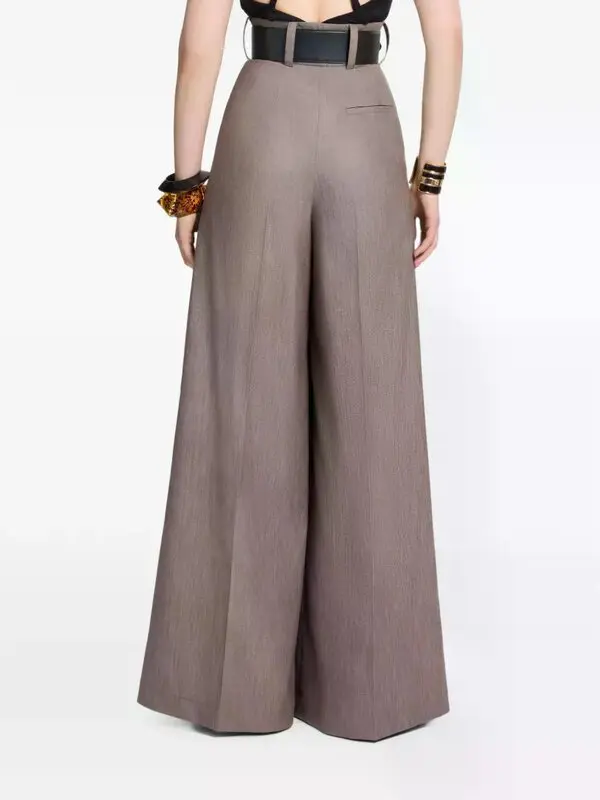 Elie Saab Pleated Twill Trousers
