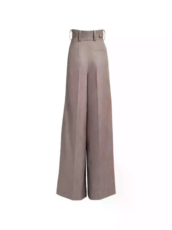 Elie Saab Pleated Twill Trousers