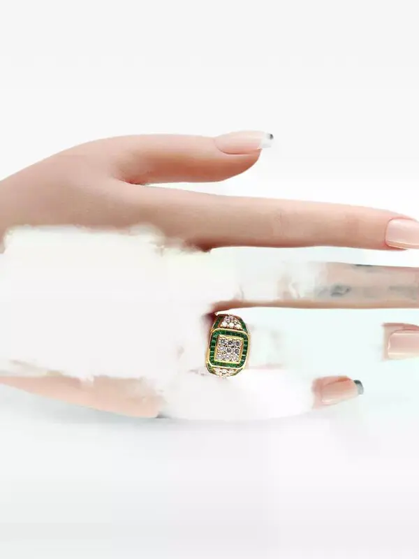 LB EXCLUSIVE Emerald And Diamond Ring