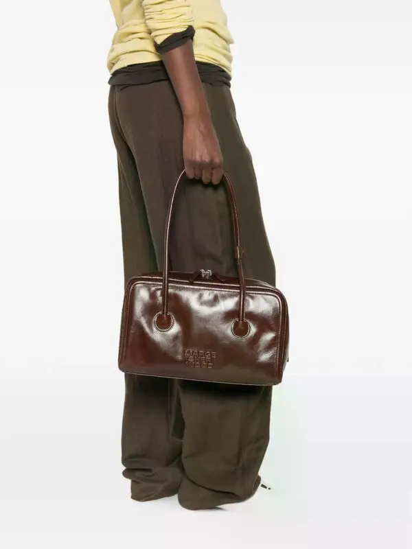 MARGESHERWOOD Logo-embossed Leather Shoulder Bag
