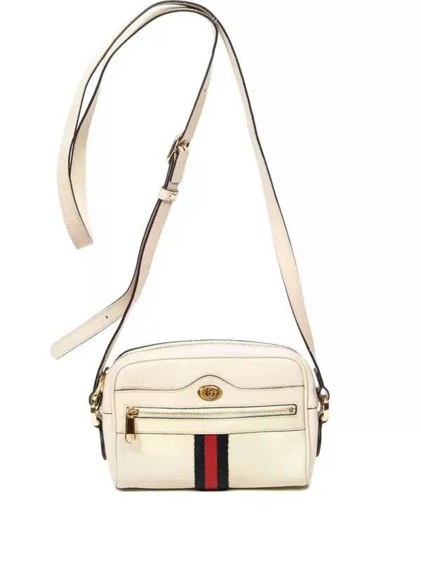 Gucci 2000s Stripe Detail Shoulder Bag