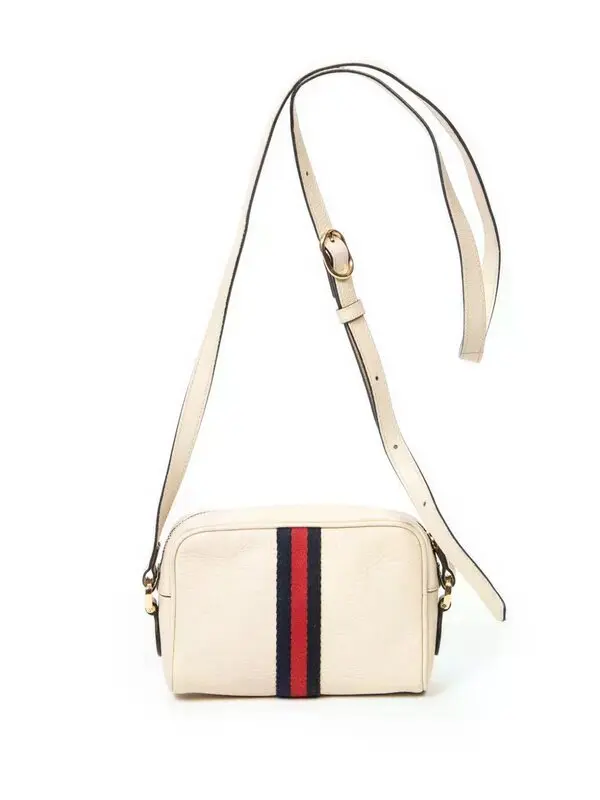Gucci 2000s Stripe Detail Shoulder Bag